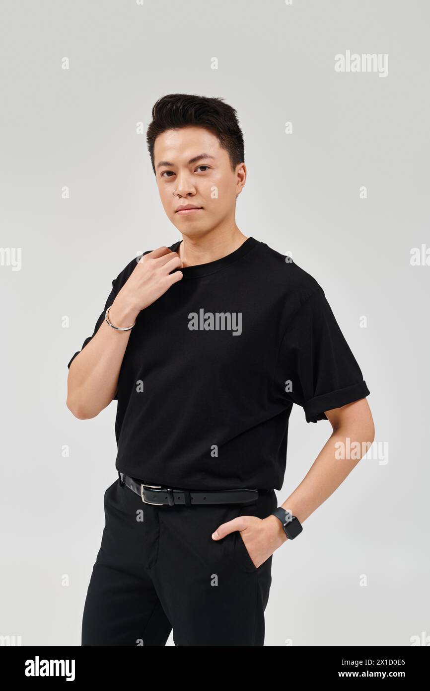 Elegant dancer striking dynamic hi-res stock photography and images - Alamy