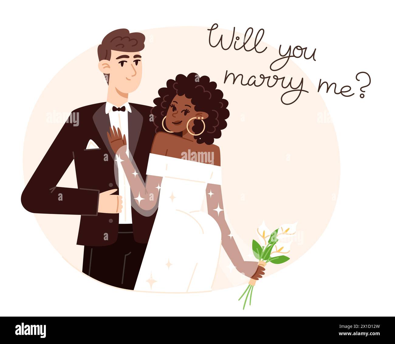 Married couple man holding Stock Vector Images - Alamy
