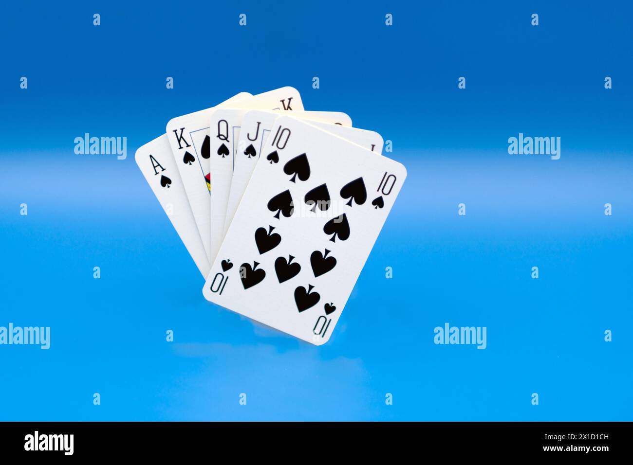 A Royal Flush, The winning poker hand Stock Photo - Alamy