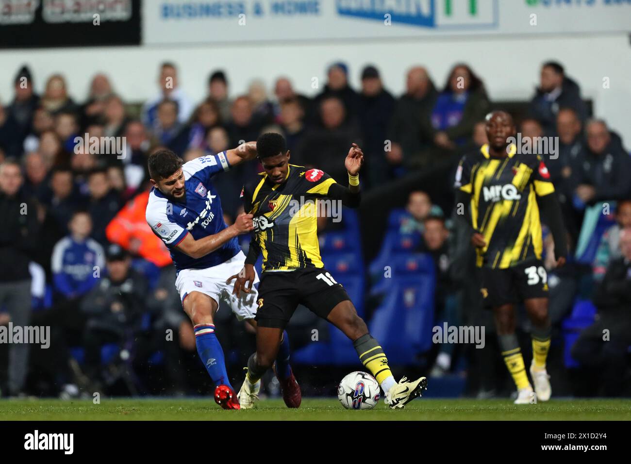 Sam Morsy of Ipswich Town and Yaser Asprilla of Watford - Ipswich Town ...
