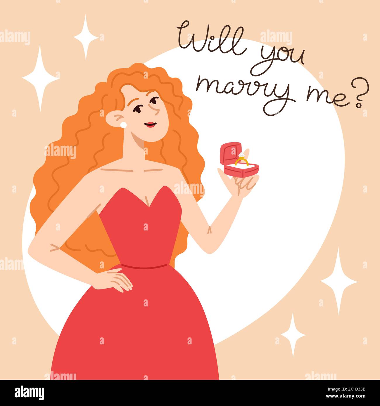 Proposal wedding Stock Vector Images - Alamy