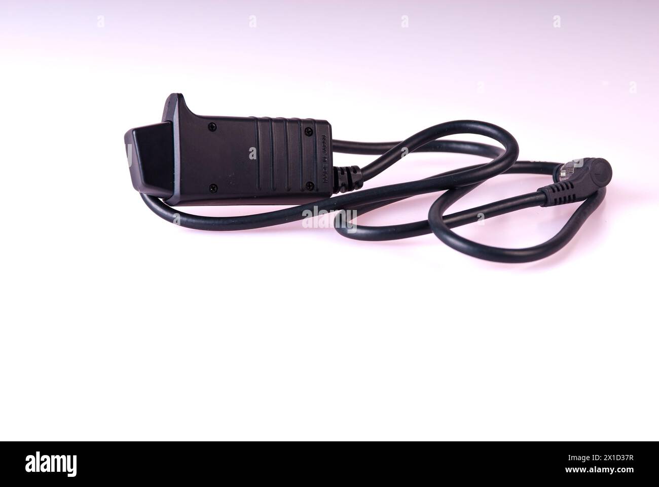 Close up of a remote shutter release cord for a professional digital ...