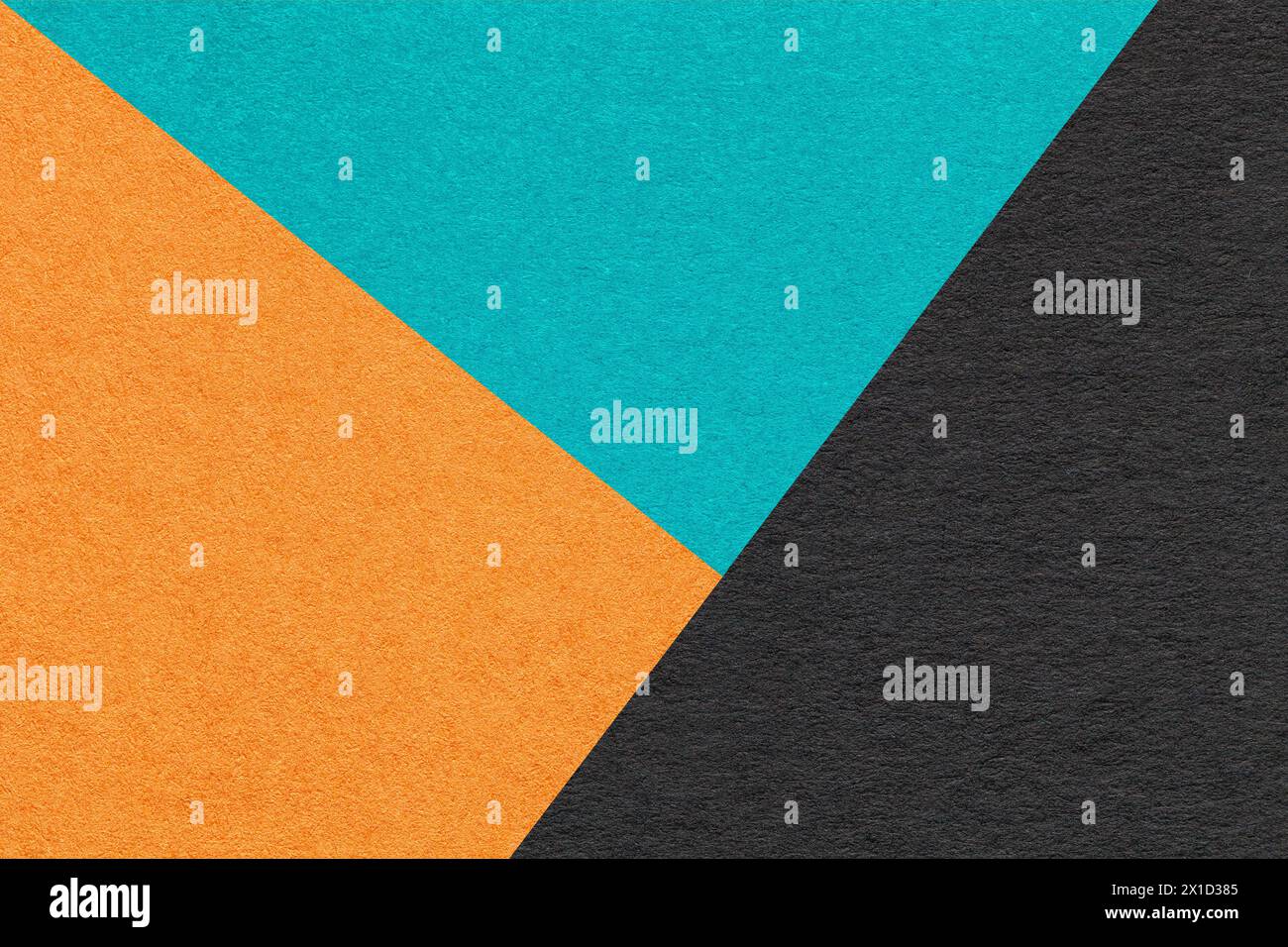 Texture of craft orange, turquoise and black shade color paper ...