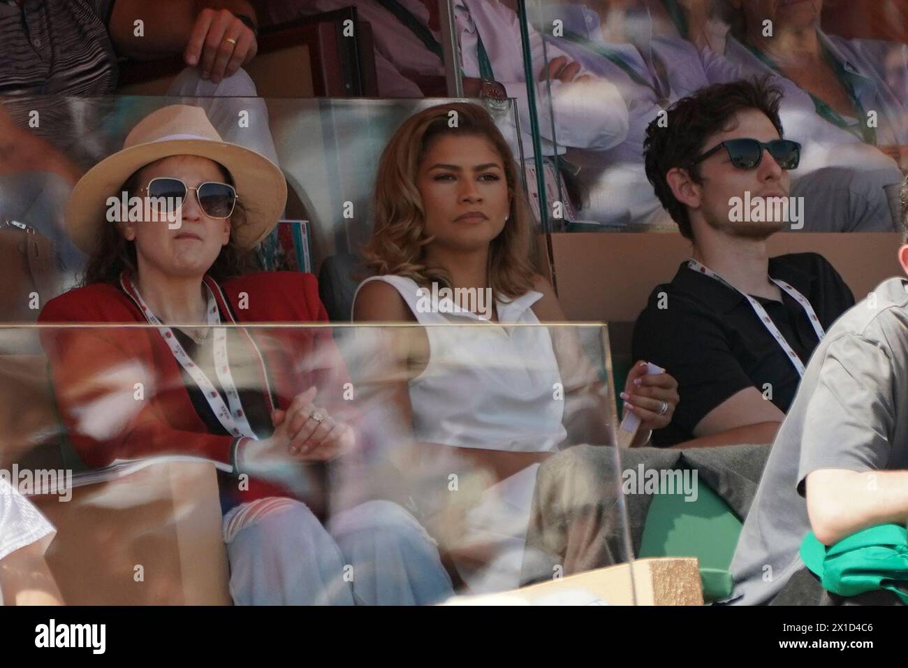 MONTE-CARLO, MONACO - APRIL 13: Zendaya at the Rolex Monte-Carlo ...