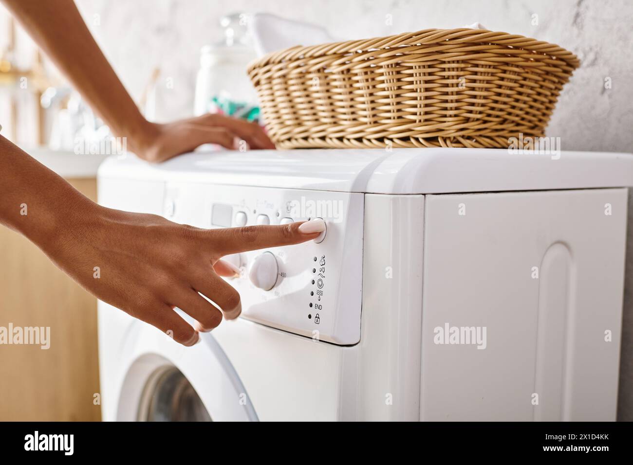 African woman doing laundry hi-res stock photography and images - Alamy