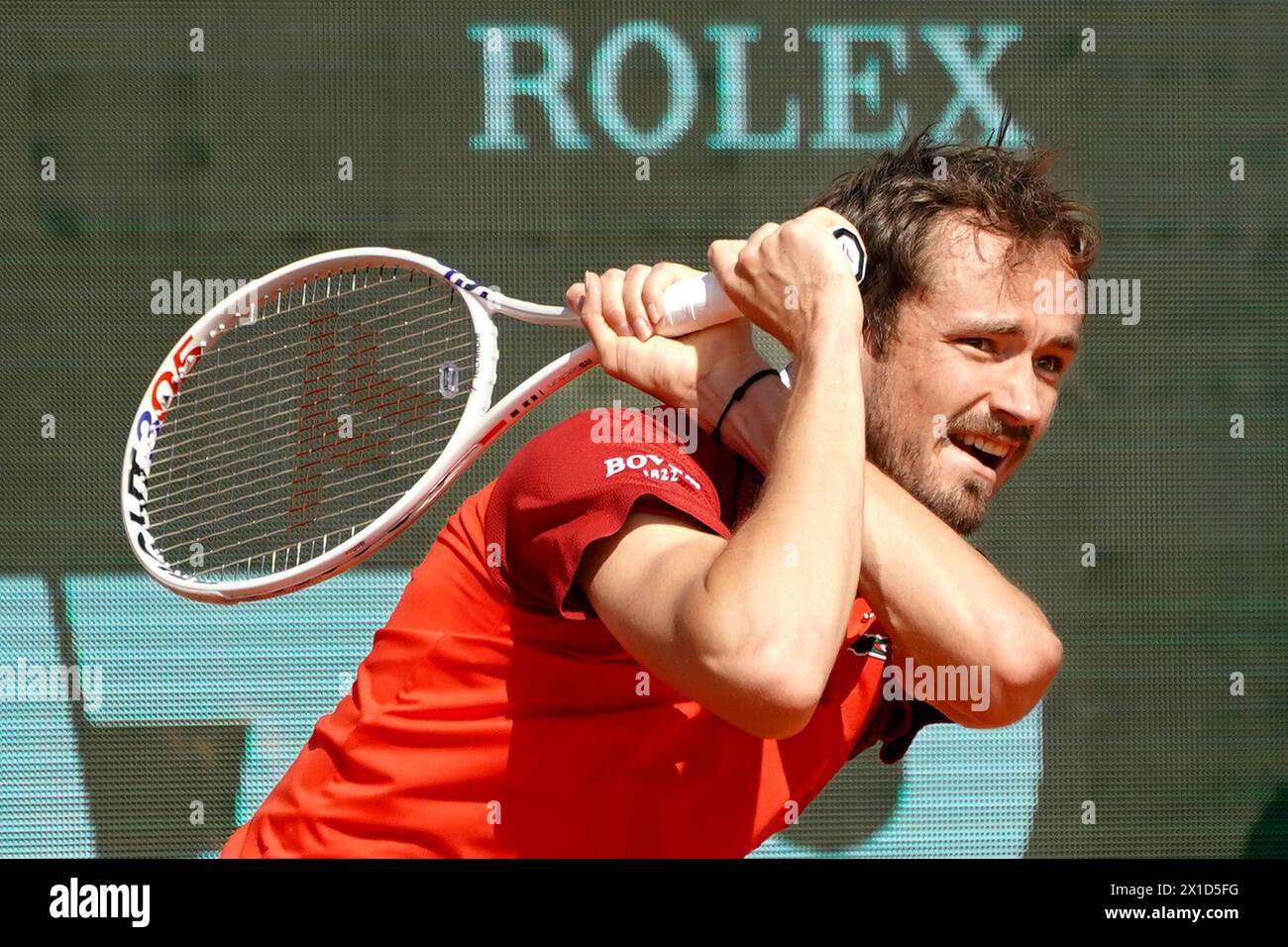 MONTE-CARLO, MONACO - APRIL 11: Daniil Medvedev of Russia at the Rolex ...