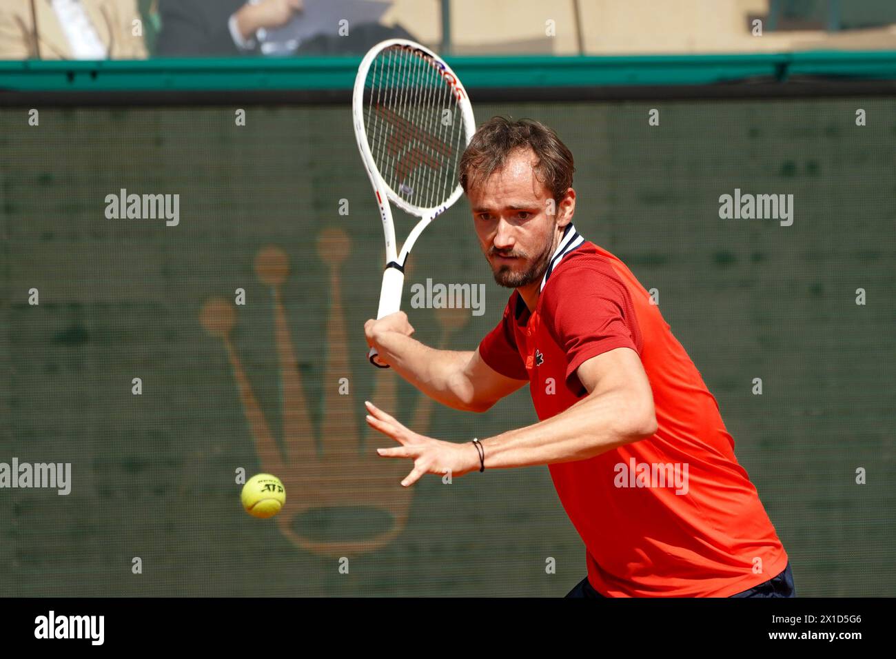 MONTE-CARLO, MONACO - APRIL 11: Daniil Medvedev of Russia at the Rolex ...