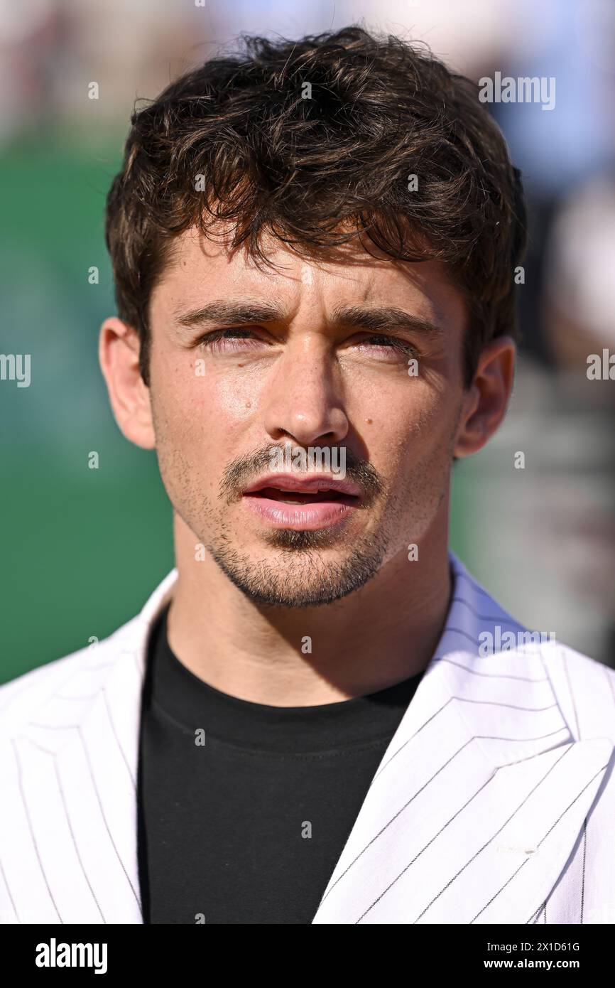 Ferrari Monegasque driver Charles Leclerc during the Rolex Monte-Carlo ...