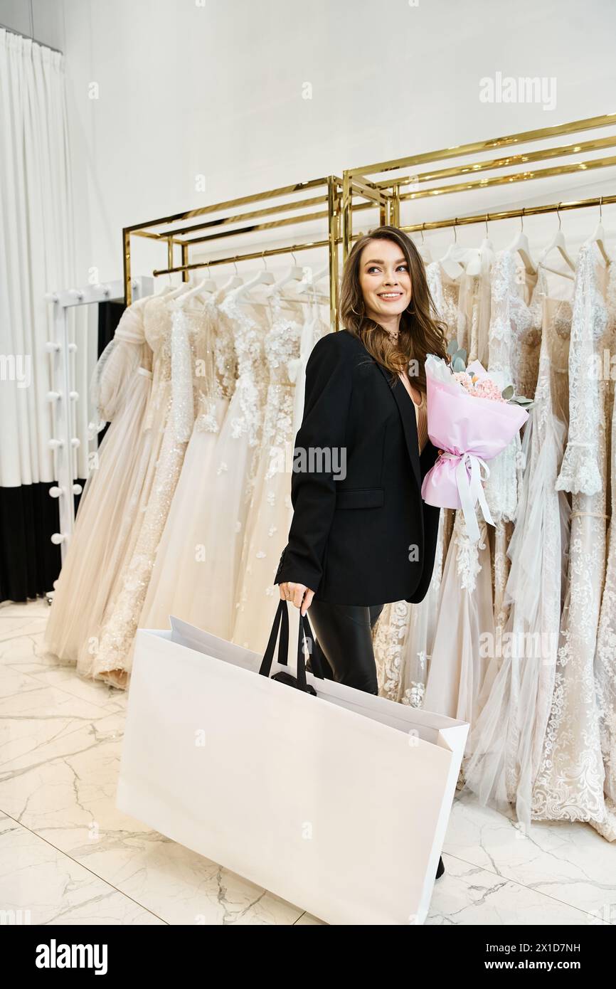 Selecting wedding dresses hi-res stock photography and images - Alamy