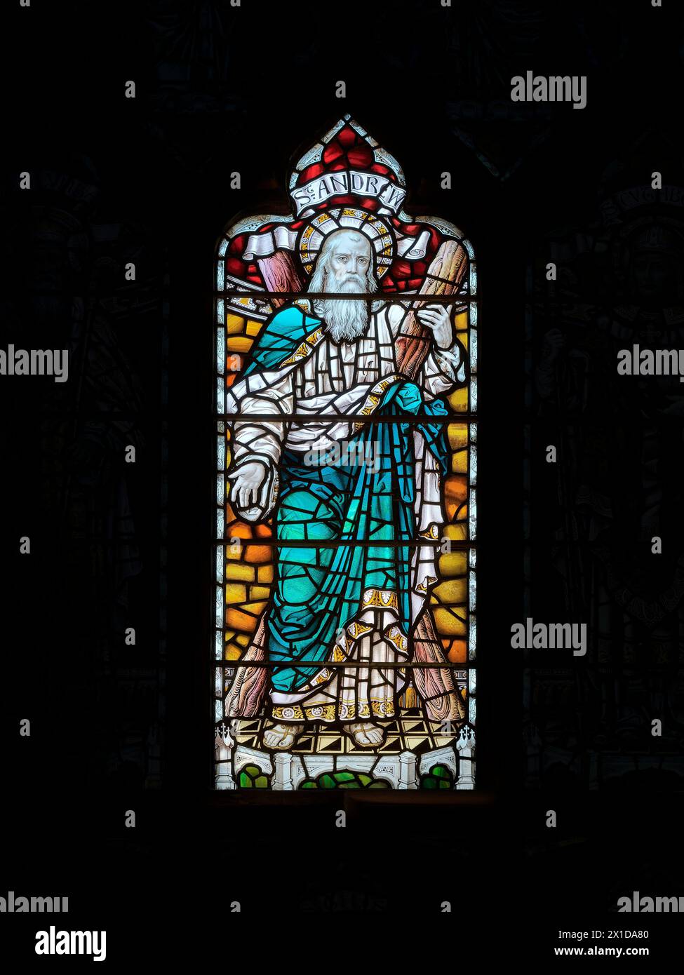 St Andrew, patron saint of Scotland Stock Photo - Alamy