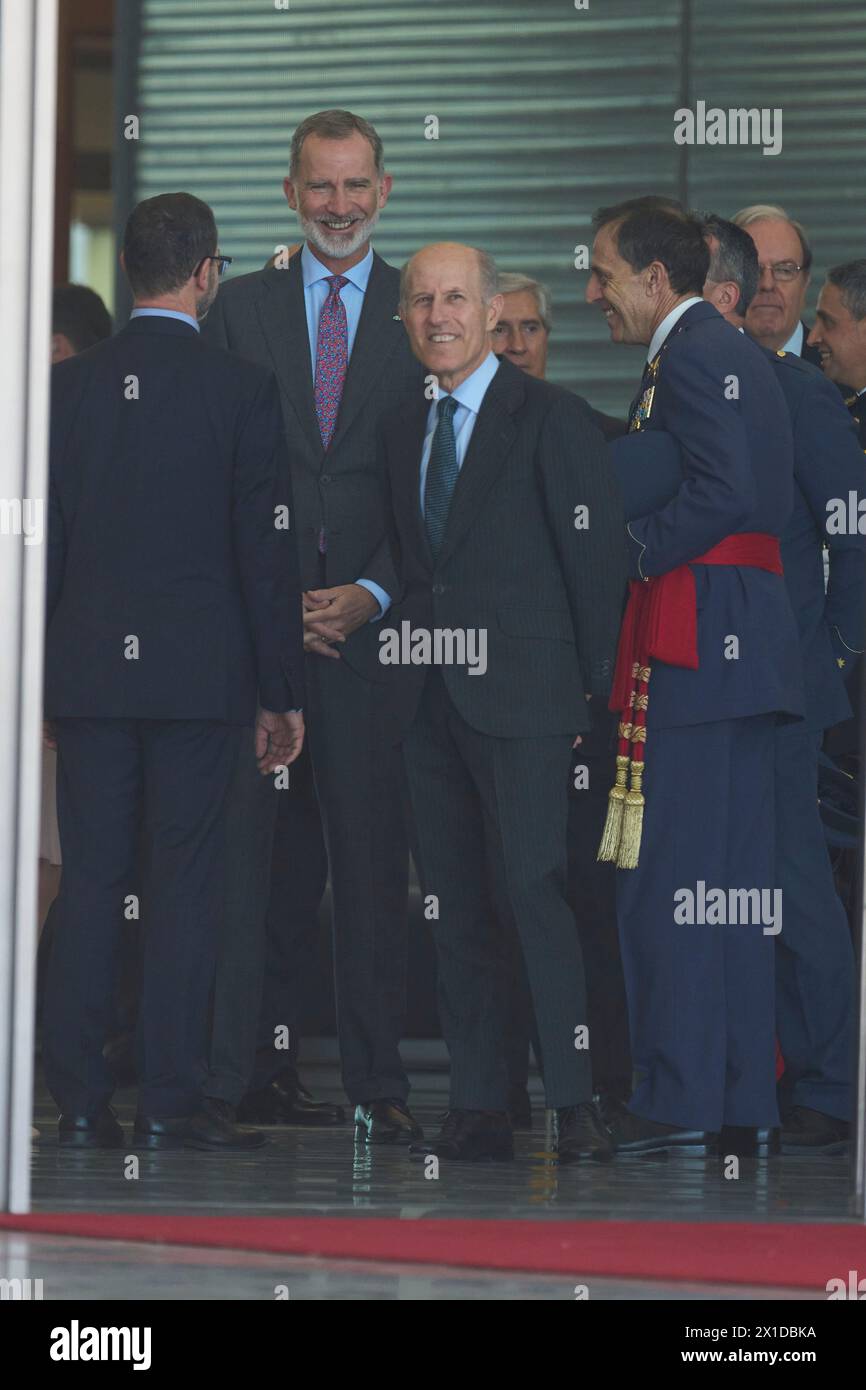 Madrid. Spain. 20240416, King Felipe VI of Spain Departs to Netherlands ...