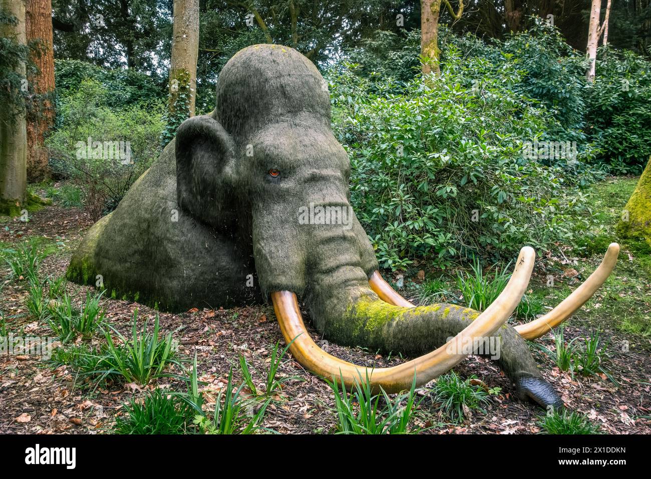 Woolly Mammoth sculpture part of the Ice Age outdoor exhibition ...
