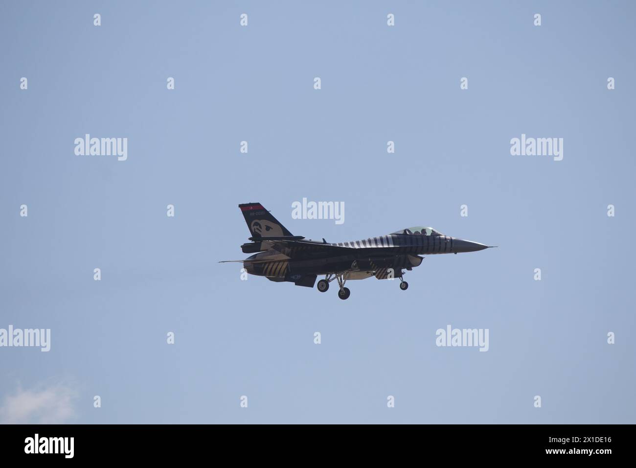 Istanbul, Atatürk Airport, Turkey- 28.04.2023 Soloturk. F-16 fighter ...