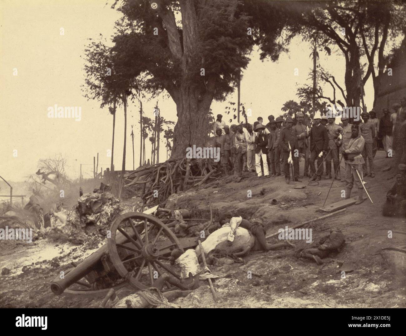 Minhla, after its capture by the British Stock Photo - Alamy