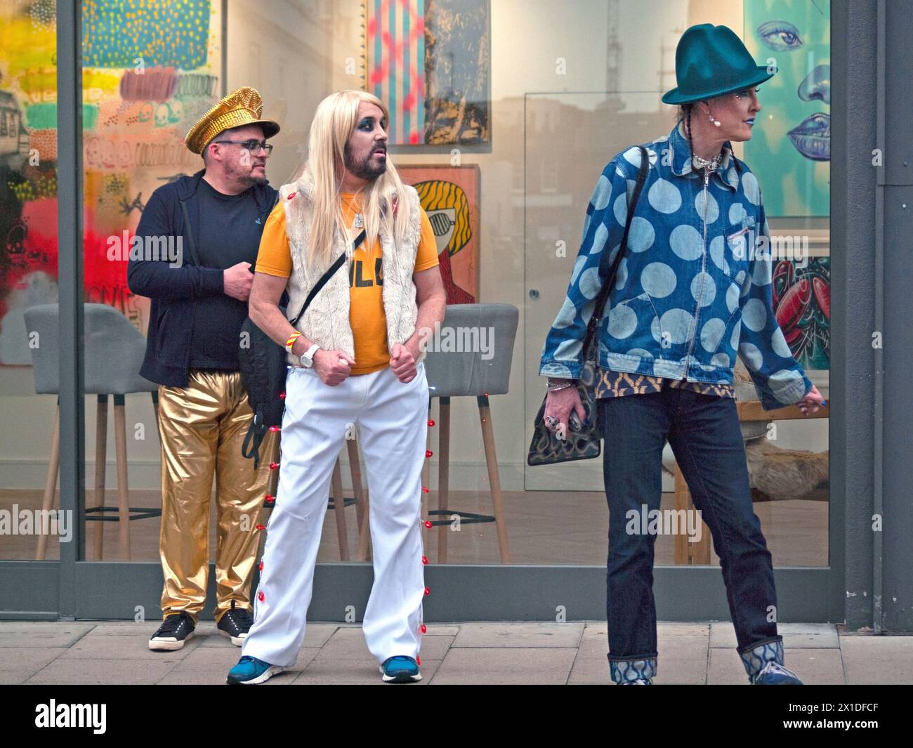 Unusual characters on a Brighton street Stock Photo - Alamy