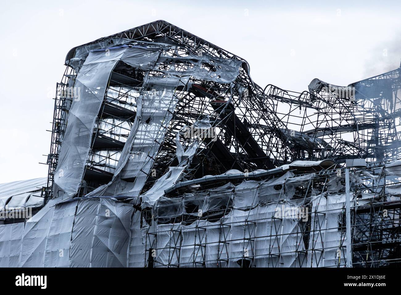 A huge fire has engulfed Copenhagens old Stock Exchange Boersen, one of ...