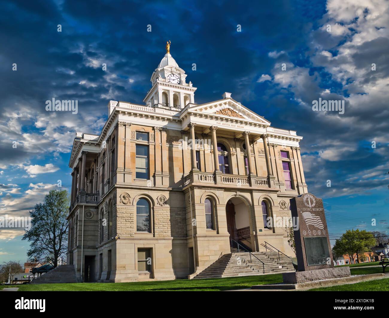 Courthouse Fayette County Ohio, a Second Empire style building, located ...