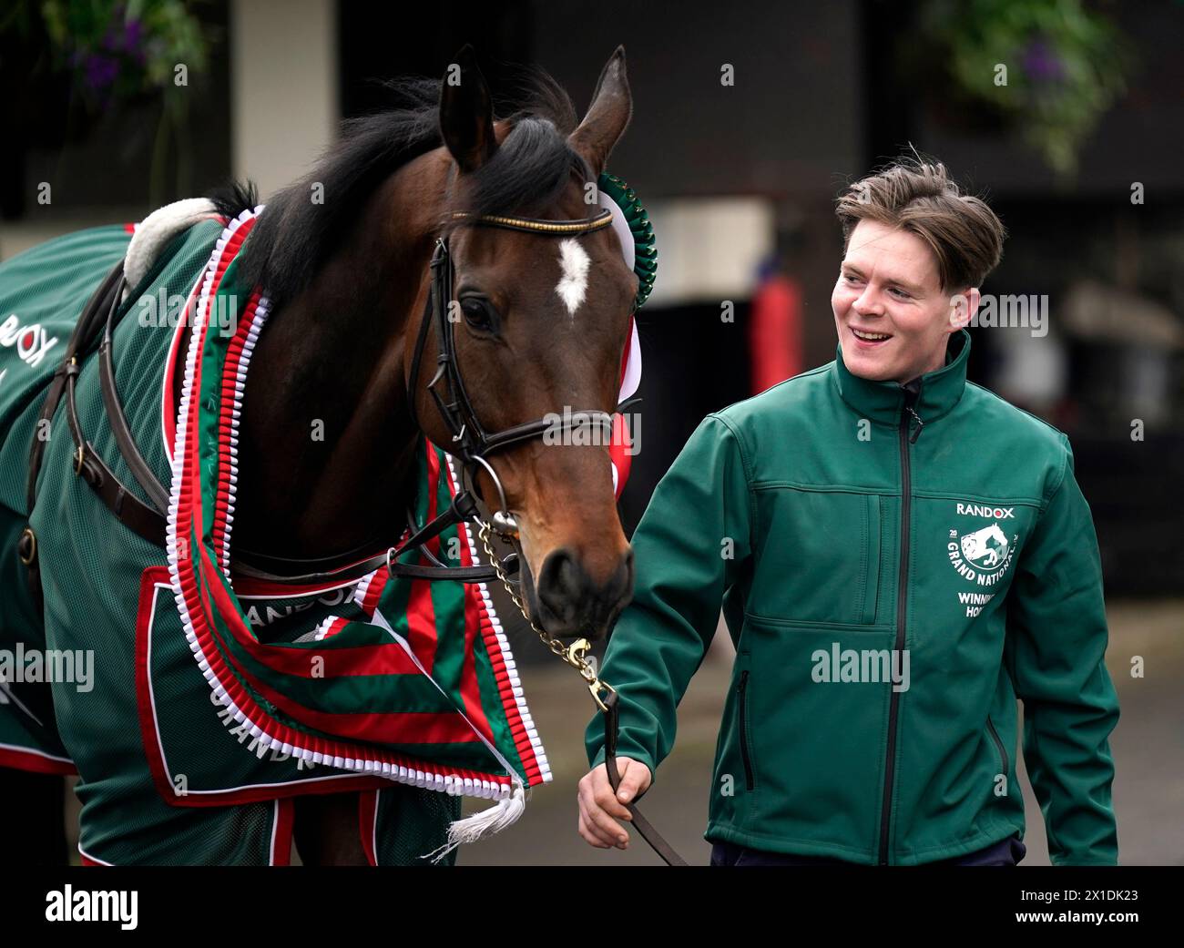2024 Randox Grand National winner I Am Maximus with groom Steven Cahill ...