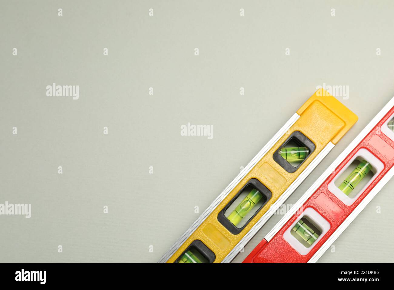 Building levels on beige background, top view. Space for text Stock ...