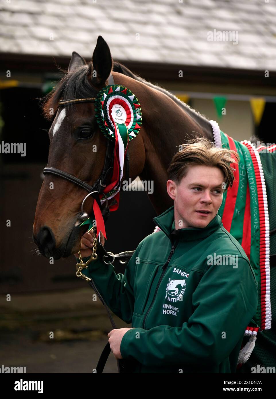 2024 Randox Grand National winner I Am Maximus with groom Steven Cahill ...