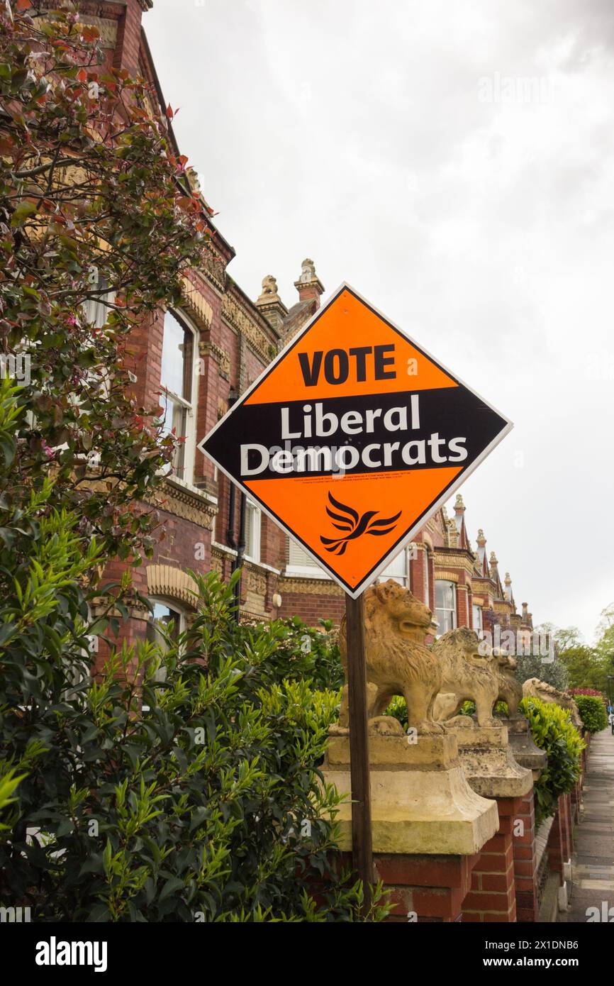 Vote Liberal Democrat local Election party political banners and ...
