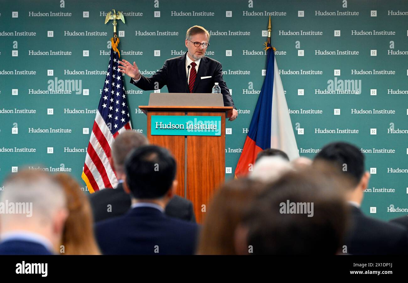 Washington, United States. 16th Apr, 2024. Czech Prime Minister Petr ...