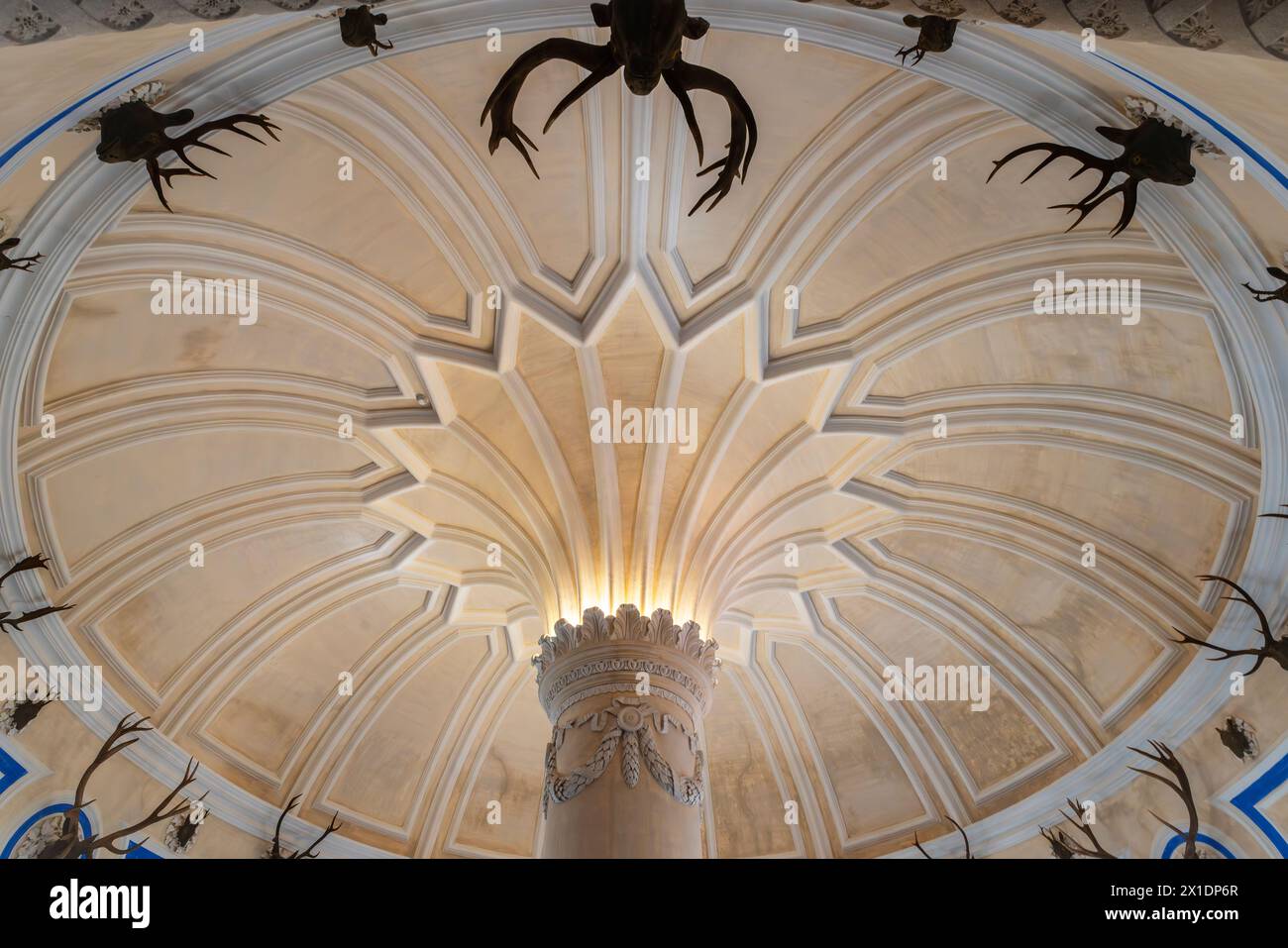 The Stag Room of the Pena National Palace (Palacio Nacional da Pena ...