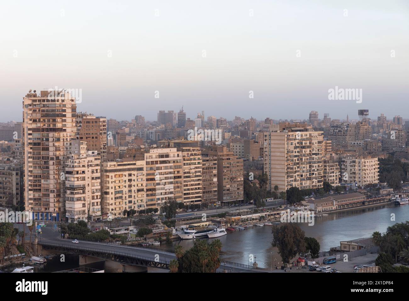 Cairo, Egypt, 20 Mar 2024: view of the Cairo city from a high view ...