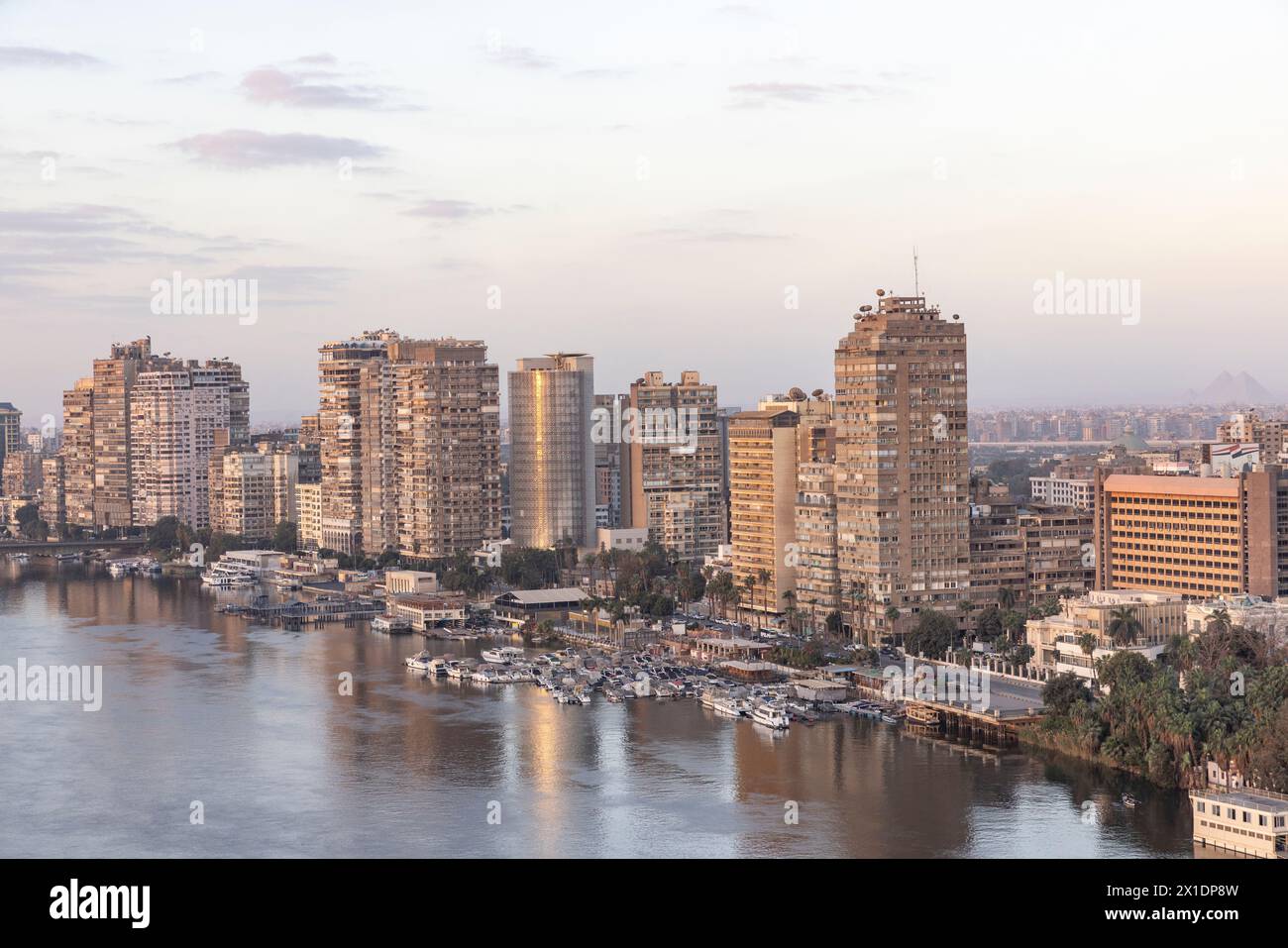 Cairo, Egypt, 20 Mar 2024: view of the Cairo city from a high view ...
