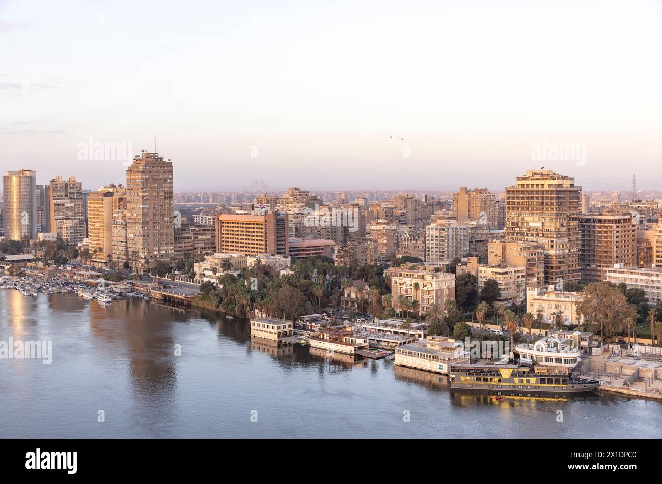 Cairo, Egypt, 20 Mar 2024: view of the Cairo city from a high view ...