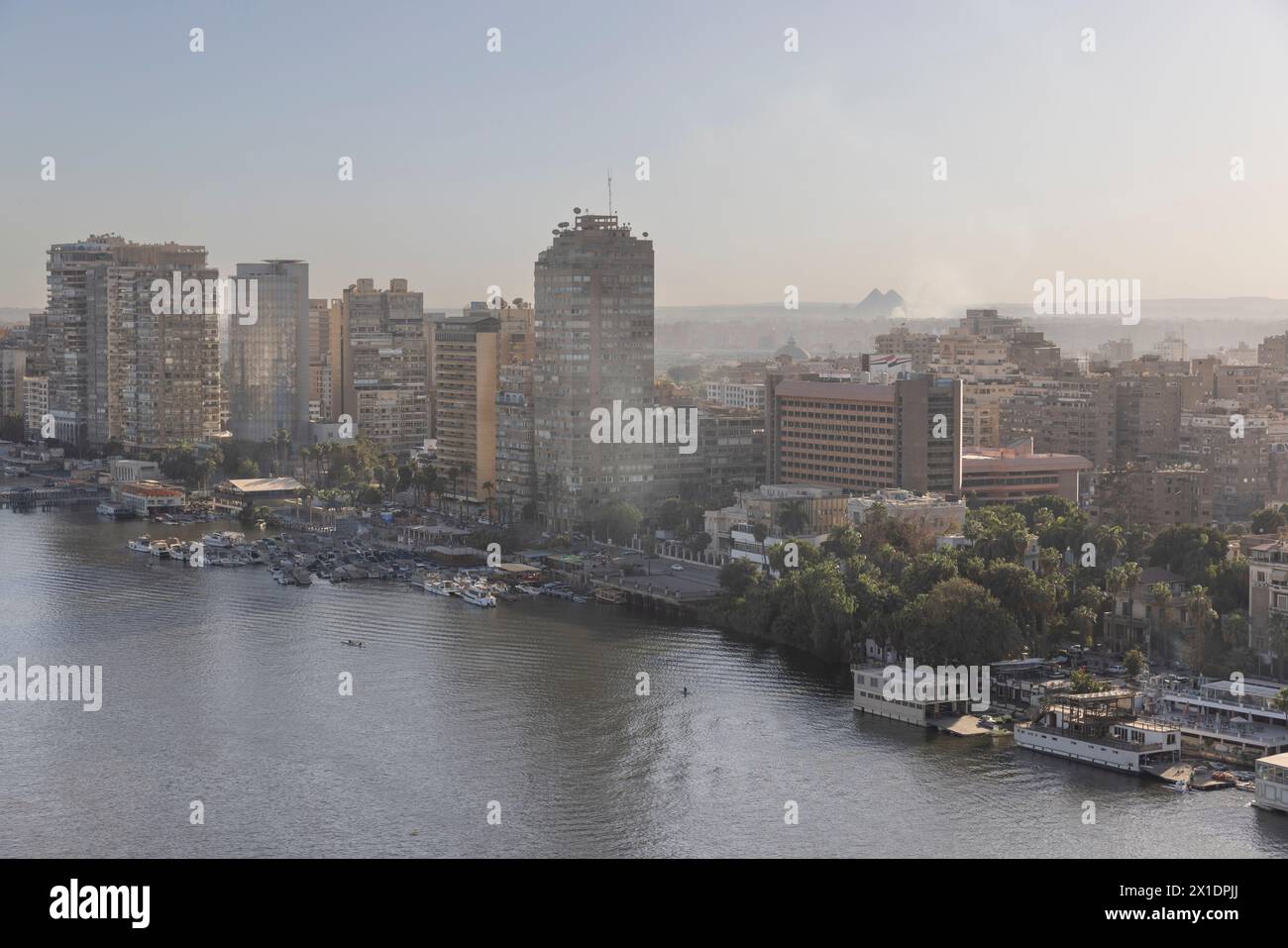 Cairo, Egypt, 20 Mar 2024: view of the Cairo city from a high view ...
