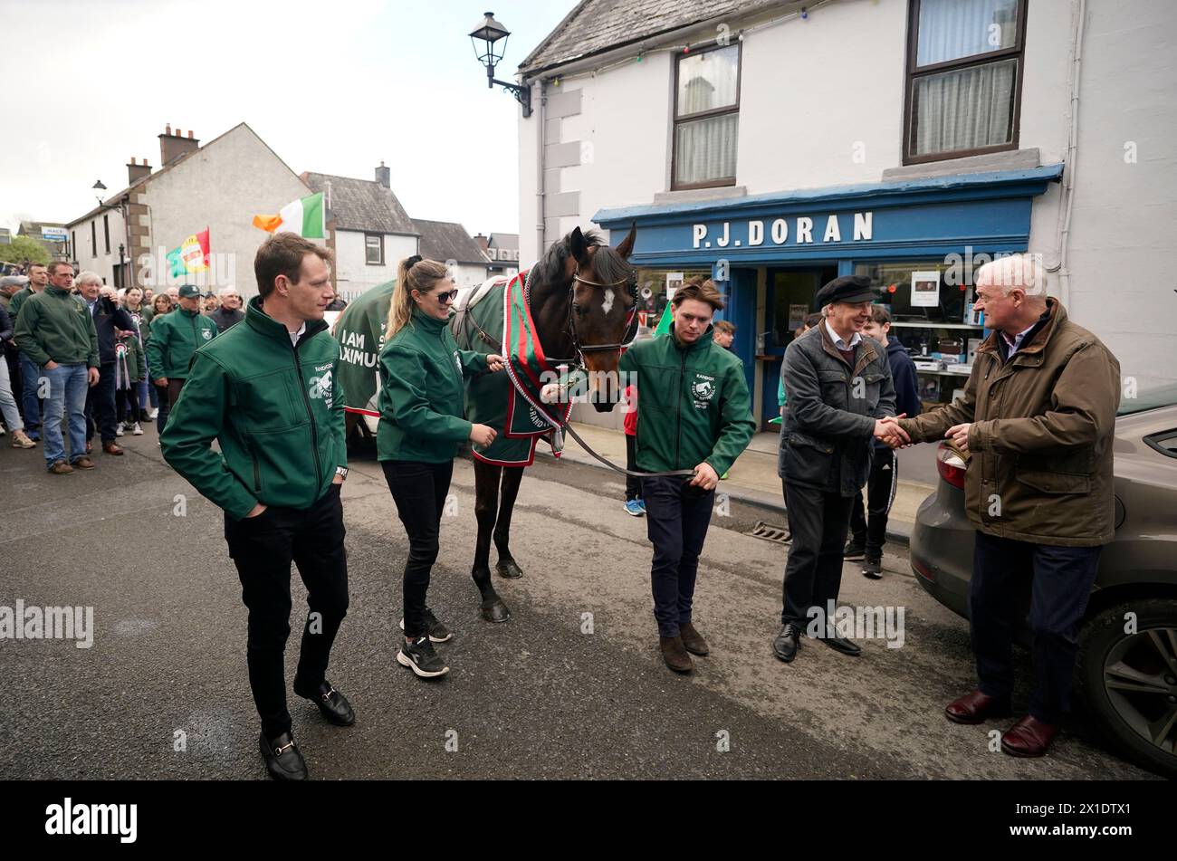Jockey Paul Townend (left), 2024 Randox Grand National winner I Am ...