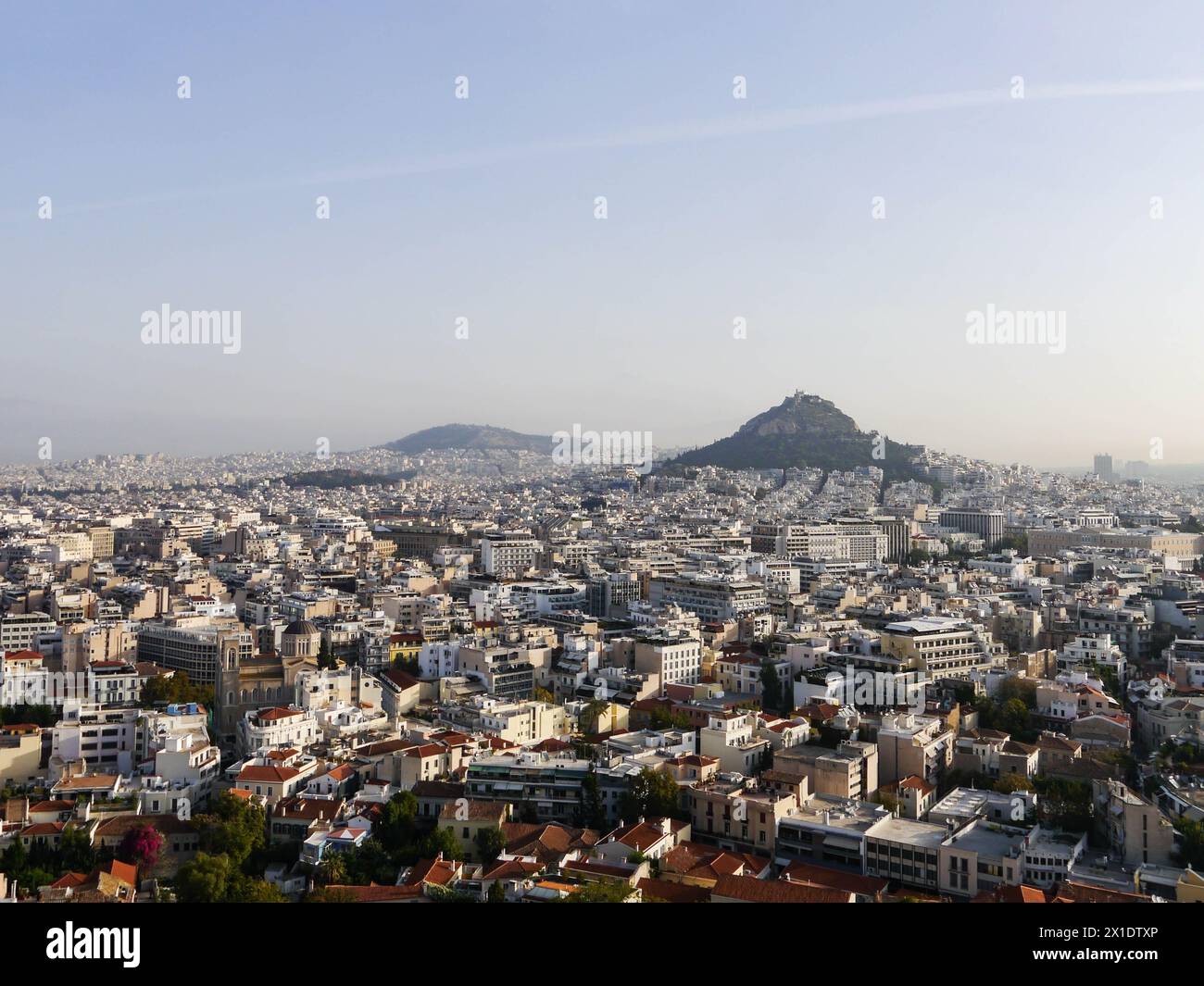 Athens and the lycabettus hill hi-res stock photography and images - Alamy