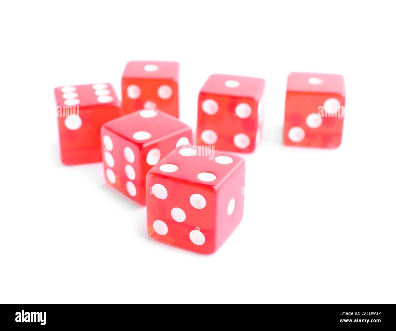 Red dices isolated on Cut Out Stock Images & Pictures - Alamy