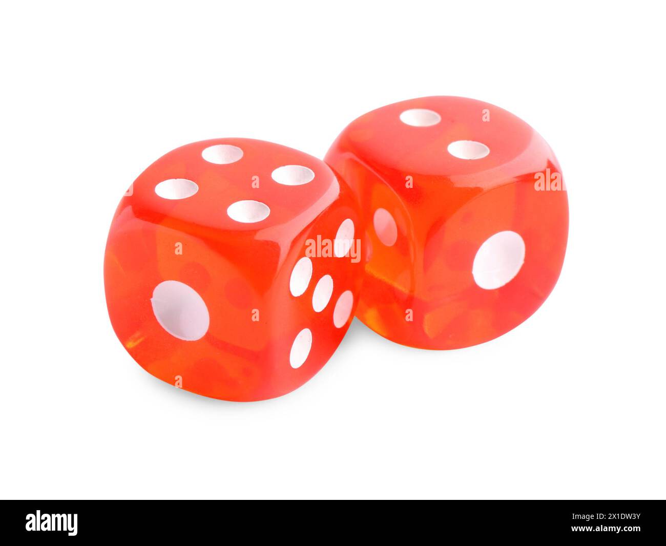 Red dices isolated on Cut Out Stock Images & Pictures - Alamy