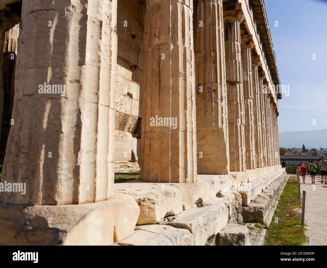 Temple of Hephaestus in the Ancient Agora of Athens, Greece Stock Photo ...