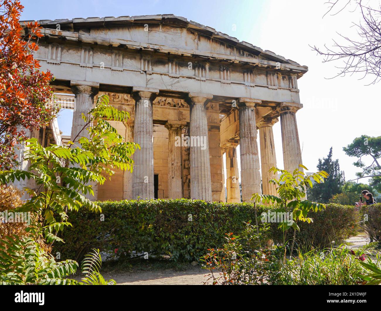 Temple of Hephaestus in the Ancient Agora of Athens, Greece Stock Photo ...
