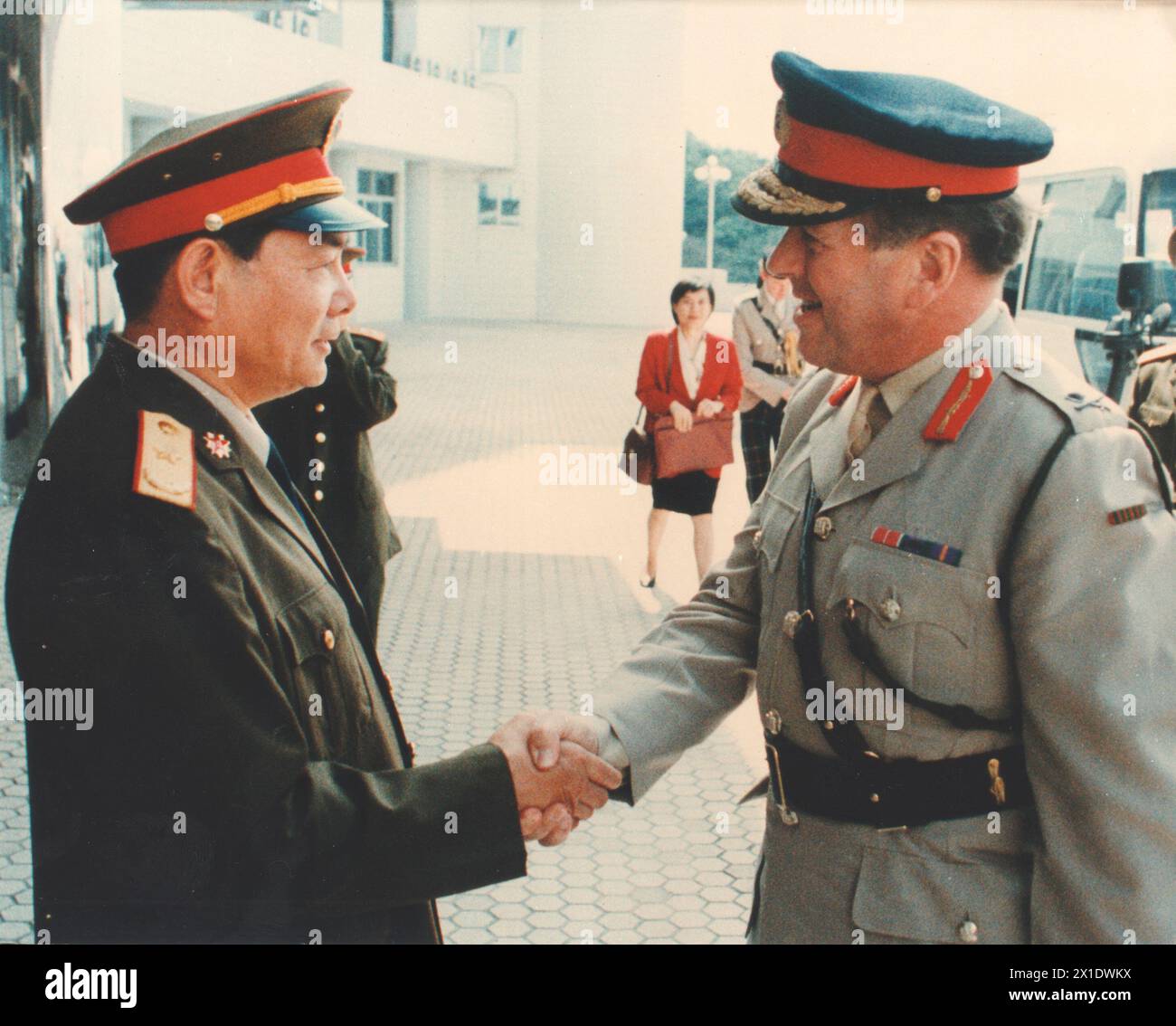 Major General Bryan Dutton (right), Commander British Forces Hong Kong ...