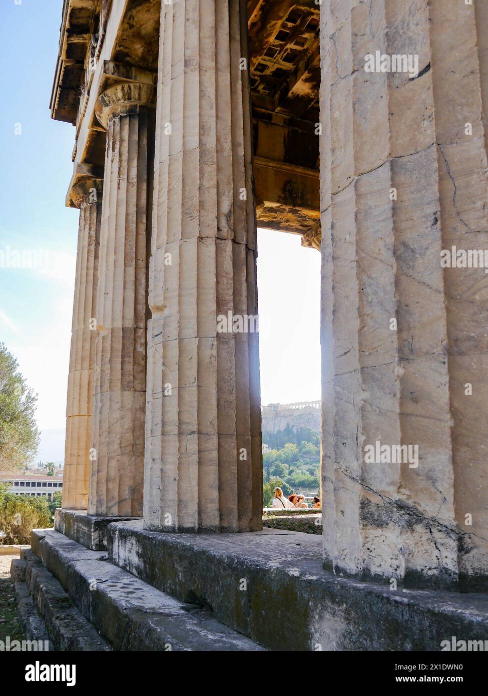 Temple of Hephaestus in the Ancient Agora of Athens, Greece Stock Photo ...