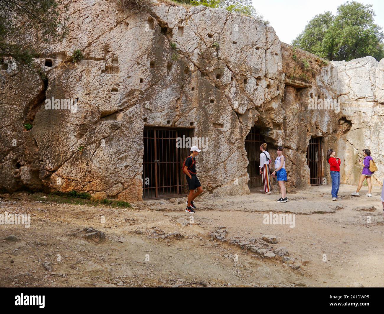 The prison of Socrates, Athens, Greece Stock Photo - Alamy