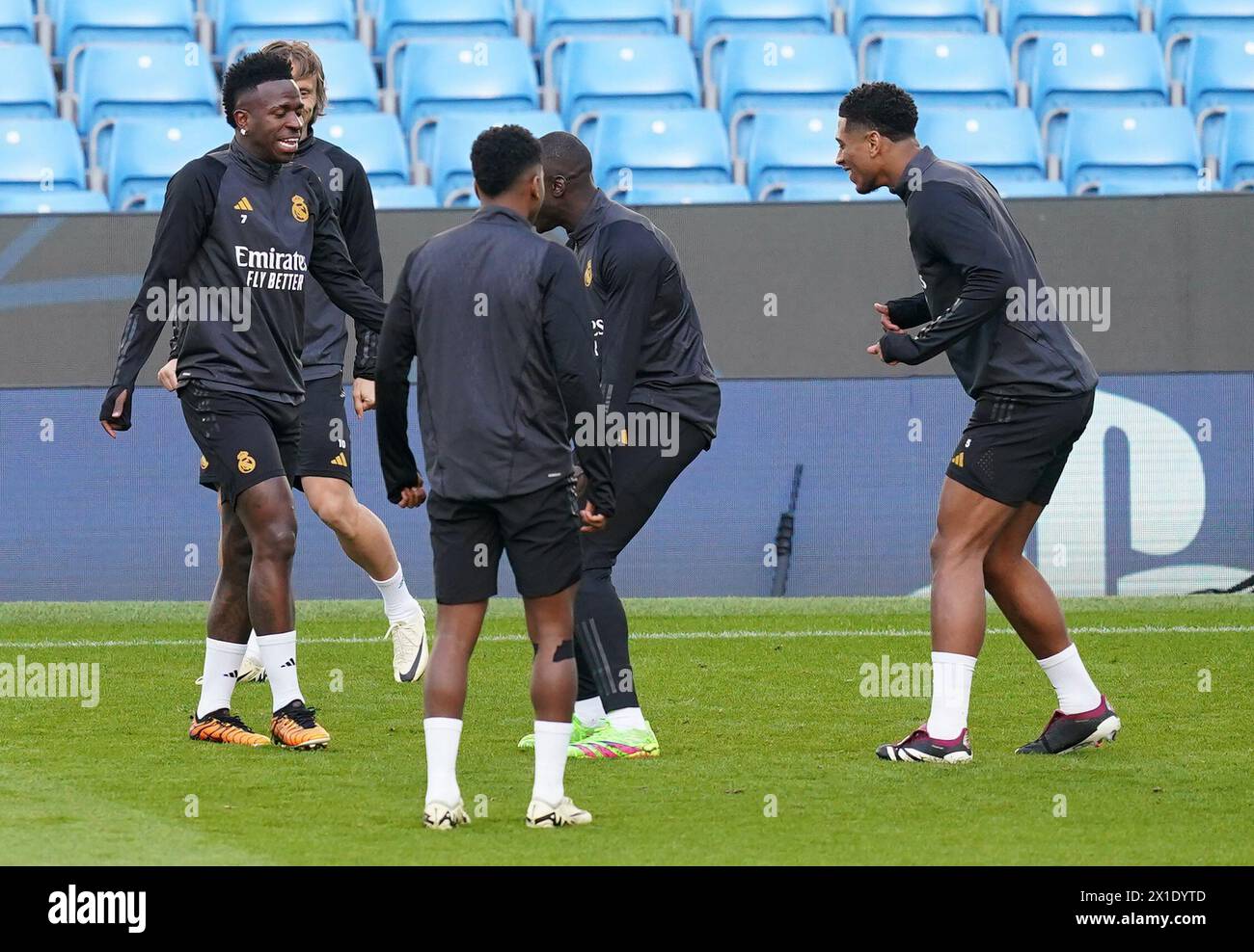 Real Madrid's Luka Modric, Vinicius Junior, Ferland Mendy and Jude ...