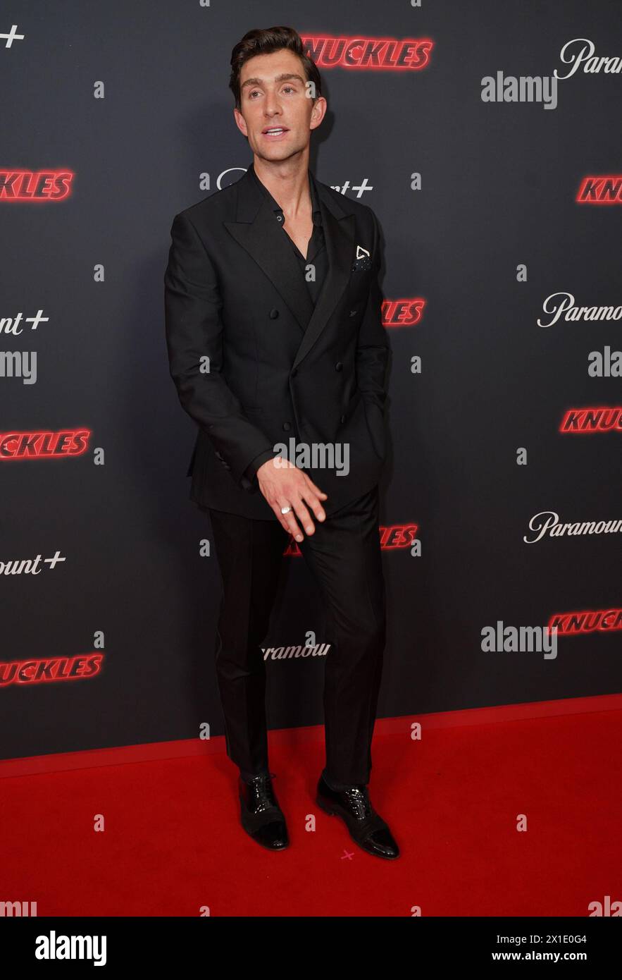 William Wade attends the world premiere of Paramount+ series Knuckles ...