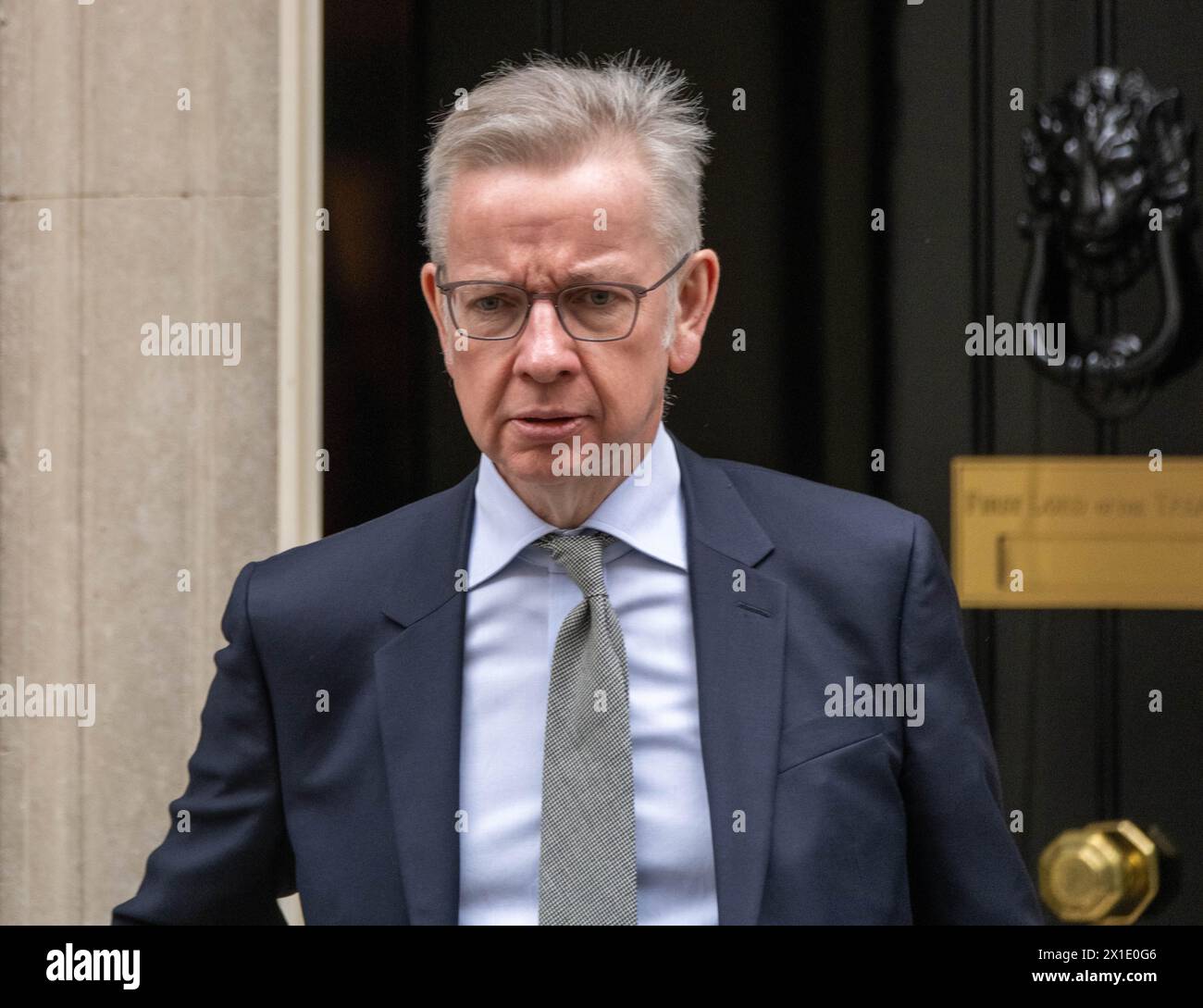 London, UK. 16th Apr, 2024. Michael Gove, Levelling Up Secretary, and ...
