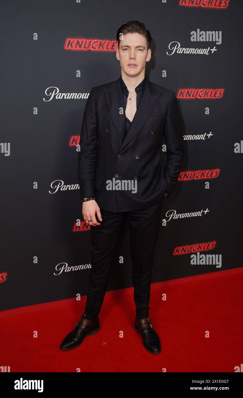 Robert Wilde attends the world premiere of Paramount+ series Knuckles, at the Odeon Luxe ...