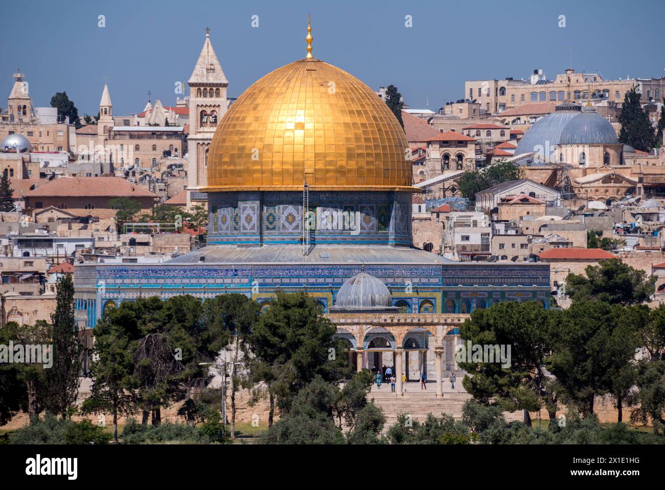 The Dome of the Rock and buildings in Jerusalem, israel Stock Photo - Alamy