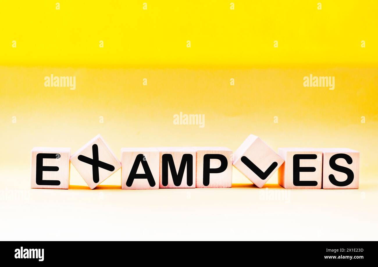 Examples of words written on a wooden block. Examples of text on a ...