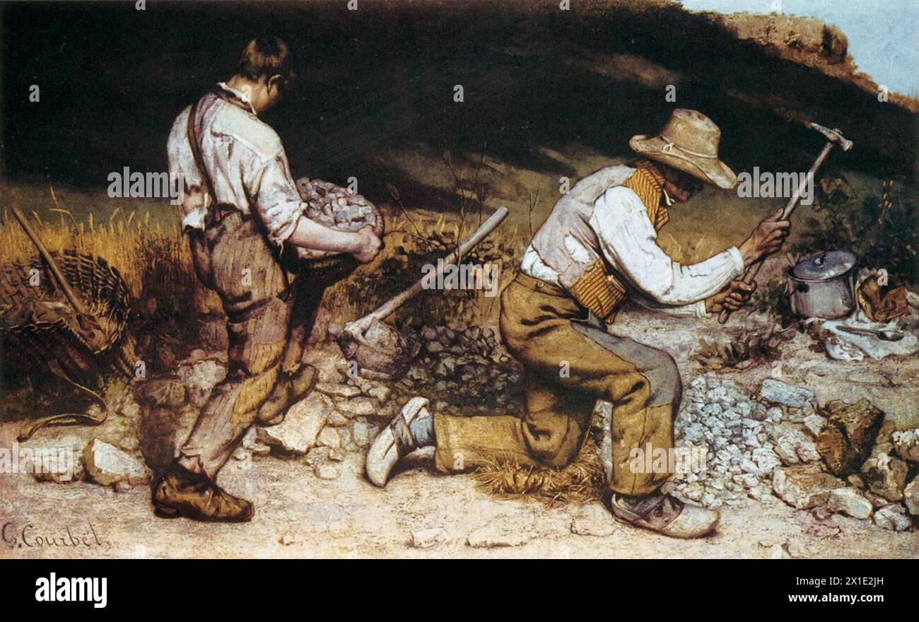 The stonebreakers courbet hi-res stock photography and images - Alamy