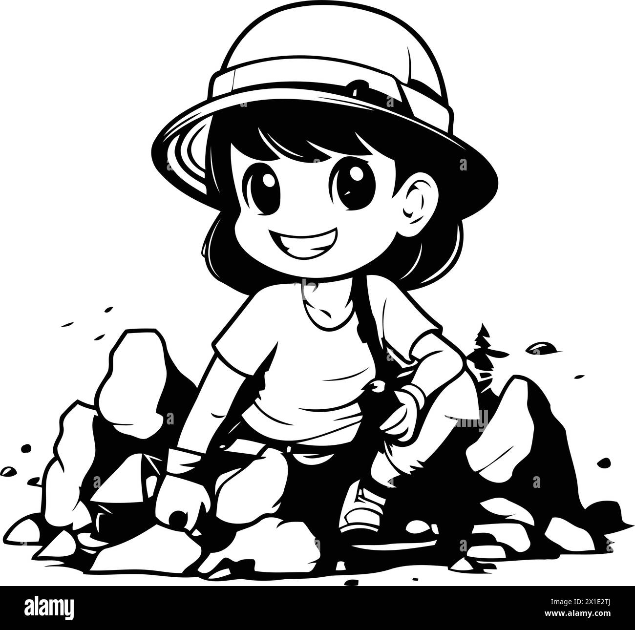 Girl boy camera child Stock Vector Images - Alamy