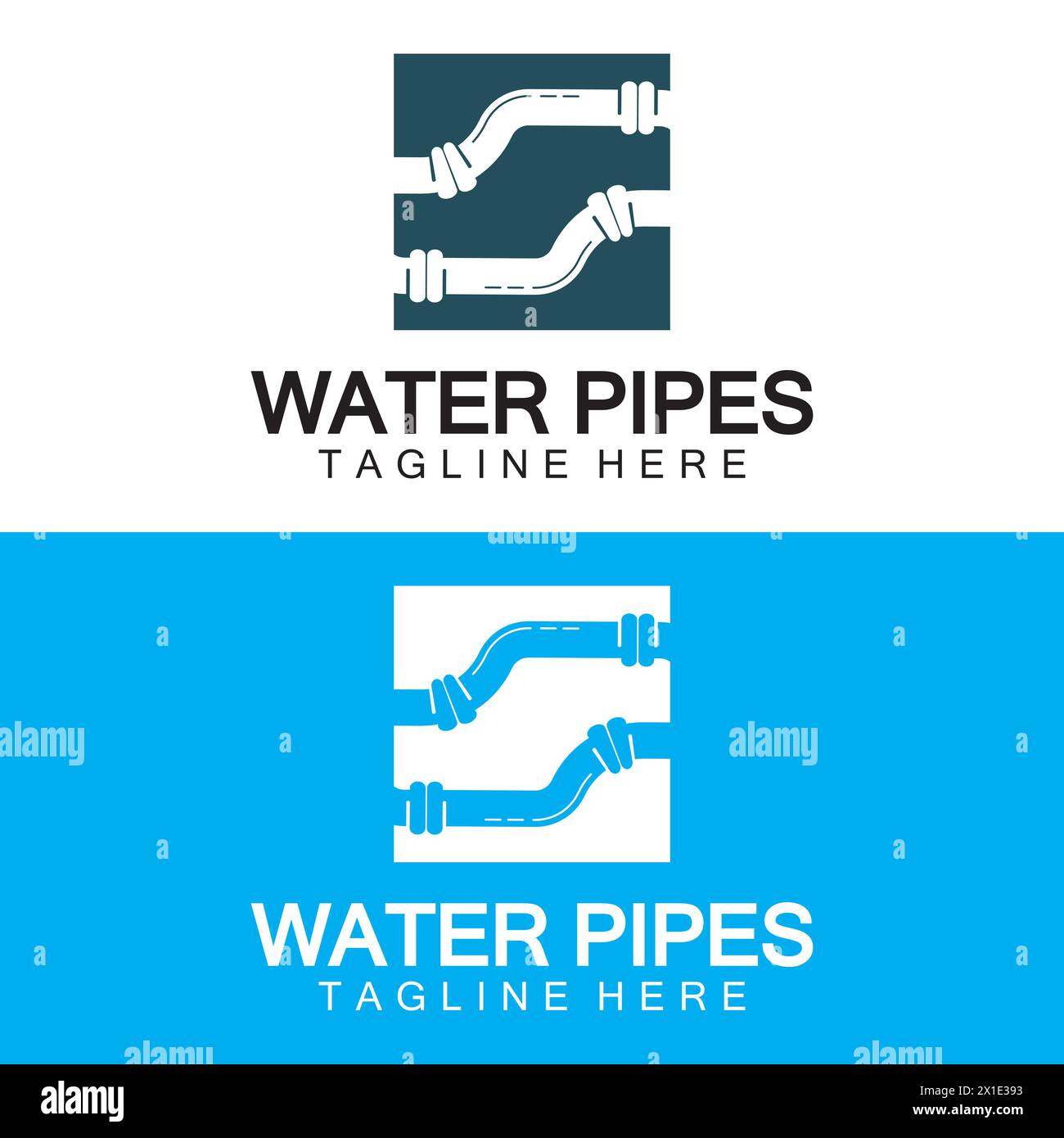 Water Pipes logo icon design template - Vector Stock Vector Image & Art ...