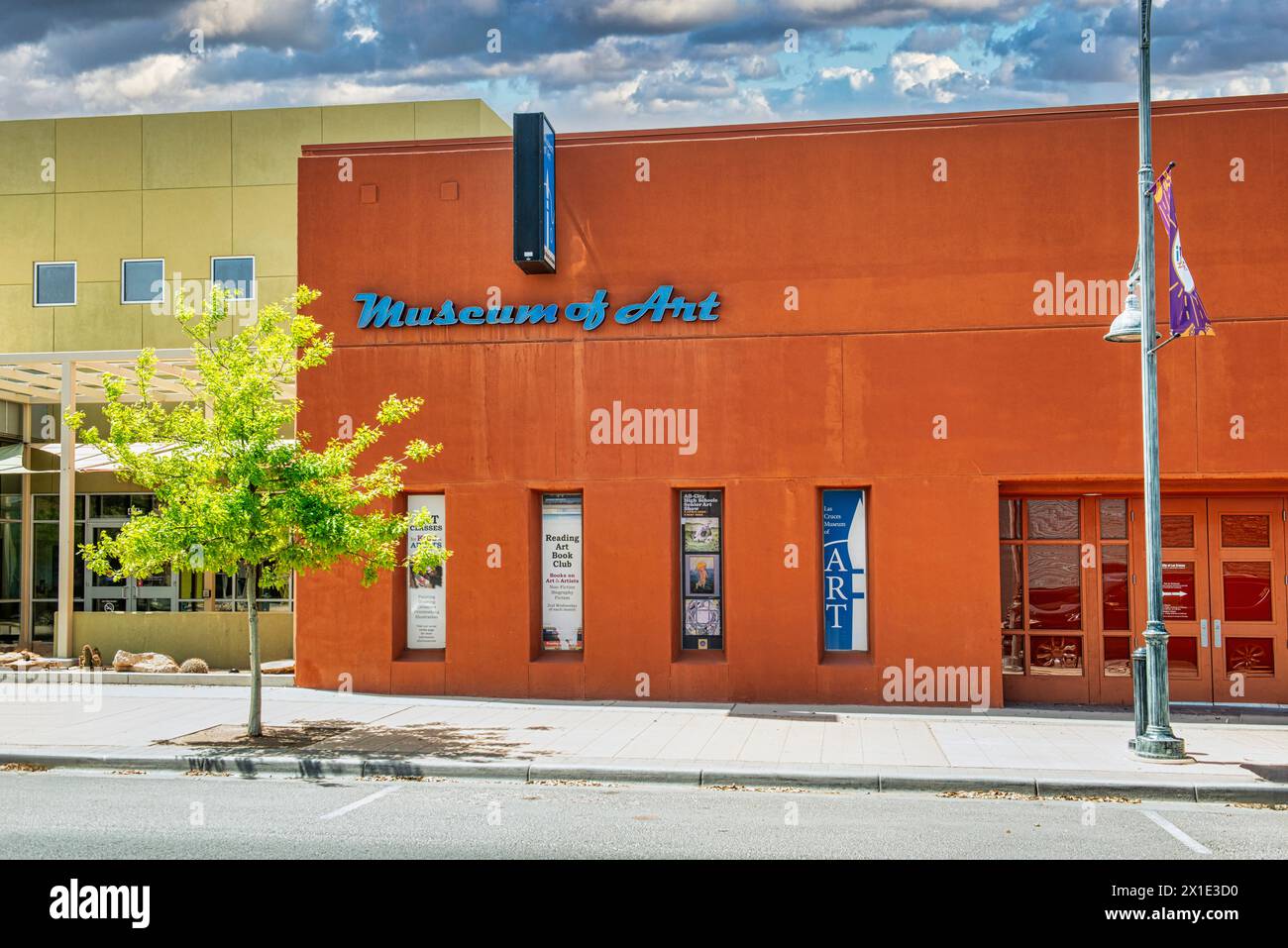 The Museum of Art on Main Street in downtown Las Cruces, NM Stock Photo ...